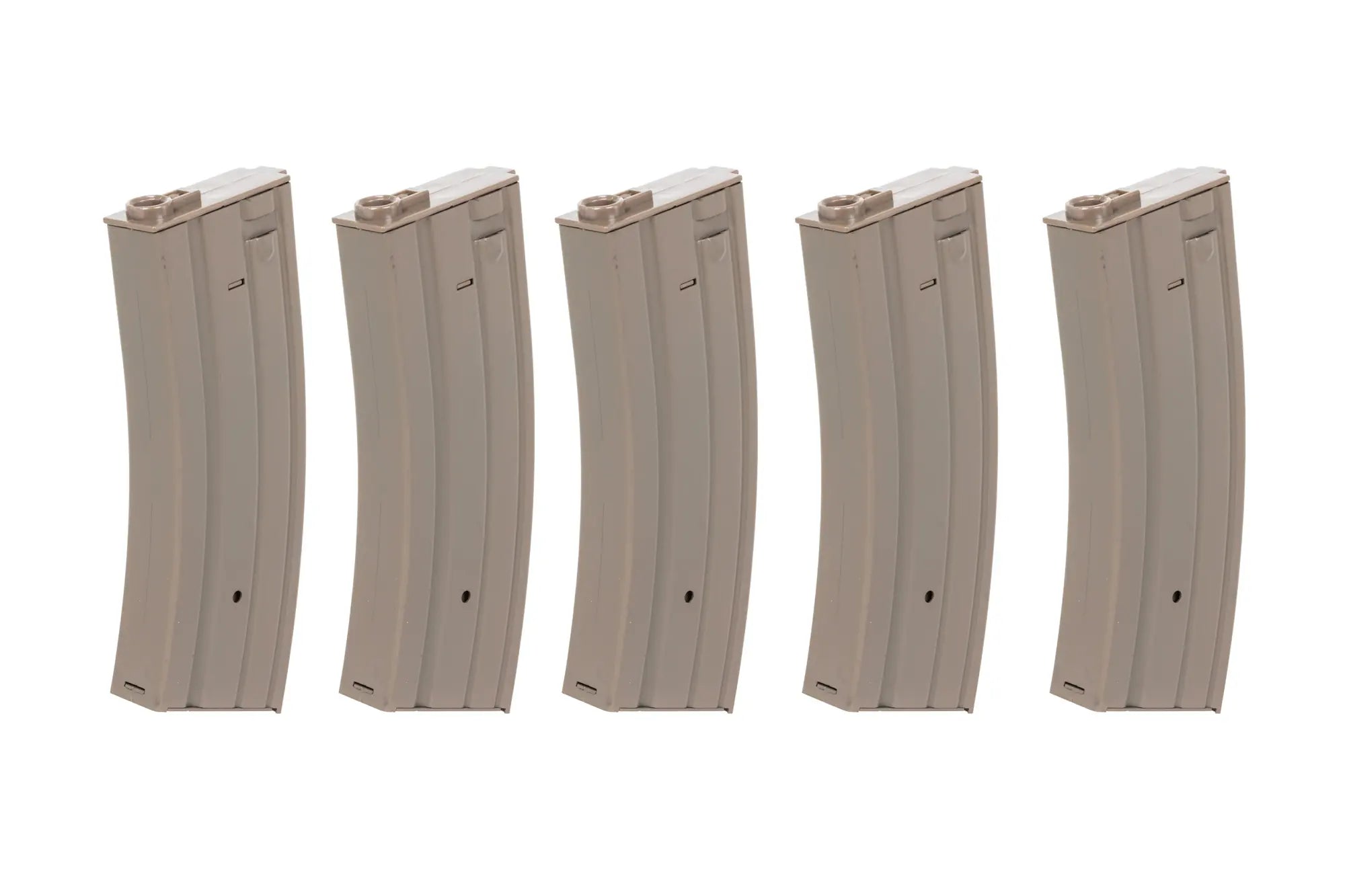 Set of 5 metal real-cap magazines 30 rounds Dark Earth