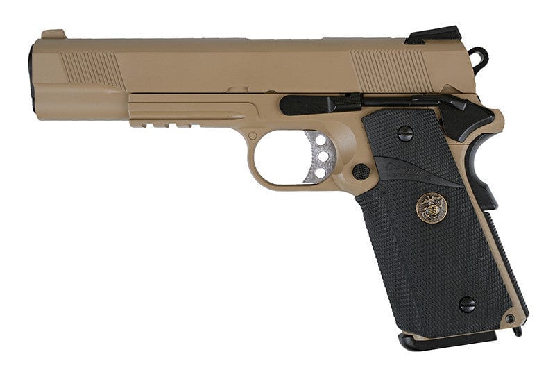 WE Colt 1911 MEU replica (Rail Version) - tan